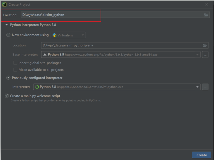 AirSim动态 | 安装配置AirSim环境（二）_airsim如何在pycharm中下载包-CSDN博客