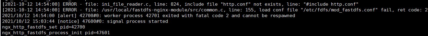 nginx安装fastdfs-nginx-module和配置常见问题_nginx worker process 16155 exited with fatal code -CSDN博客