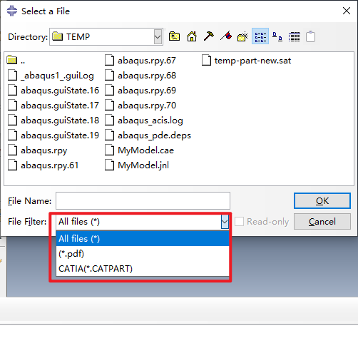 Abaqus GUI程序开发之常用控件使用方法(六):文件选择控件中文件类型的设置_abaqus rsg-CSDN博客