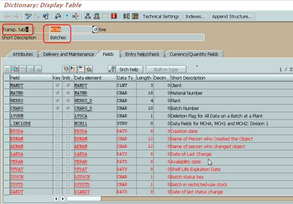 SAP Batch表MCH1和MCHA的差别？-CSDN博客