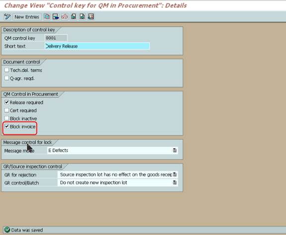 SAP QM Control Key中'Block Invoice'选项作用？-CSDN博客