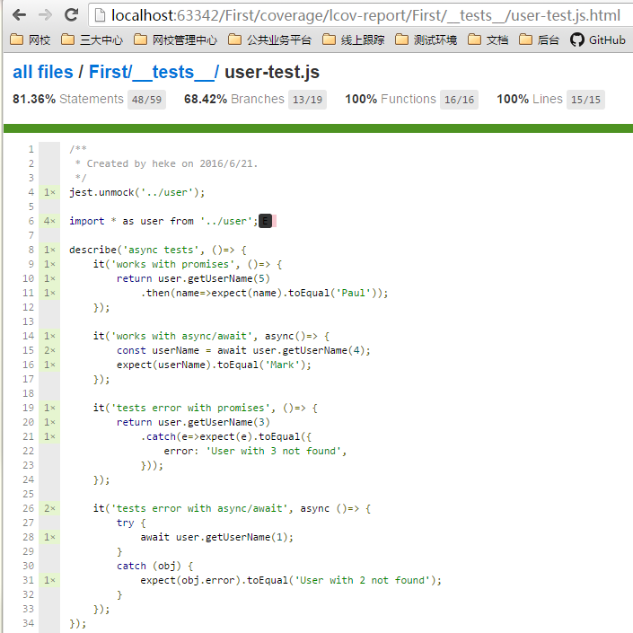 Nodejs和reactjs单元测试工具——jest Csdn博客 