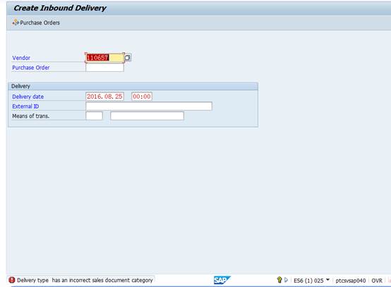 SAP MM VL31N 不同操作方式创建Inbound Delivery有不同的结果！-CSDN博客