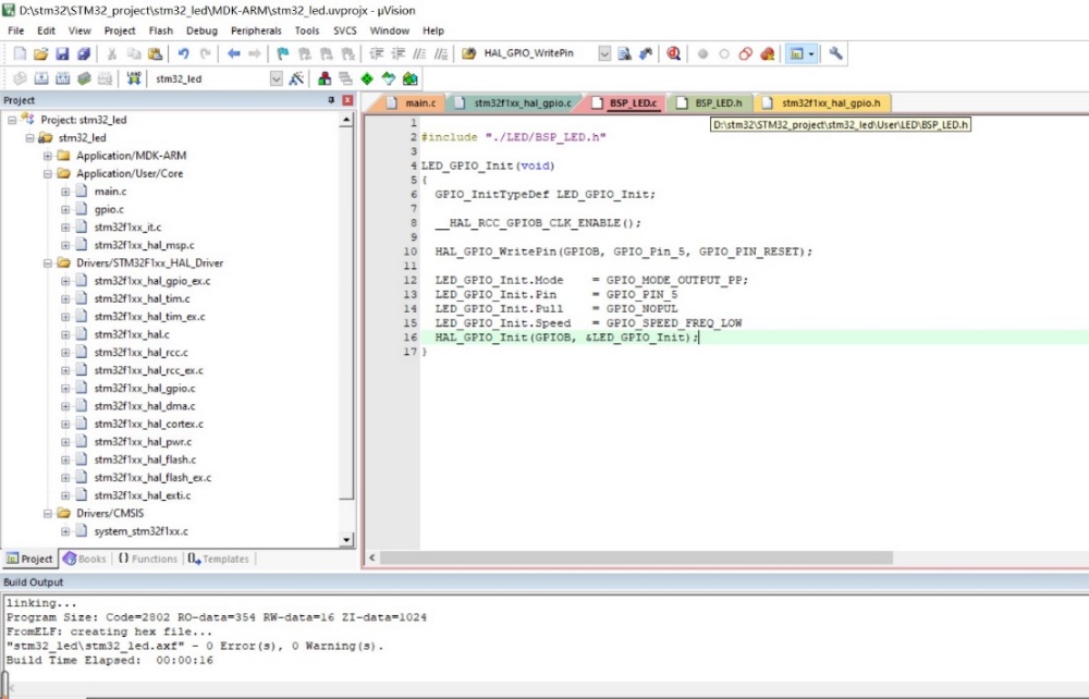 【单片机学习笔记】(15)：C99 Mode、Led灯闪烁、板级支持包（BSP）、上下拉电阻、输出模式_stm32 c99模式-CSDN博客