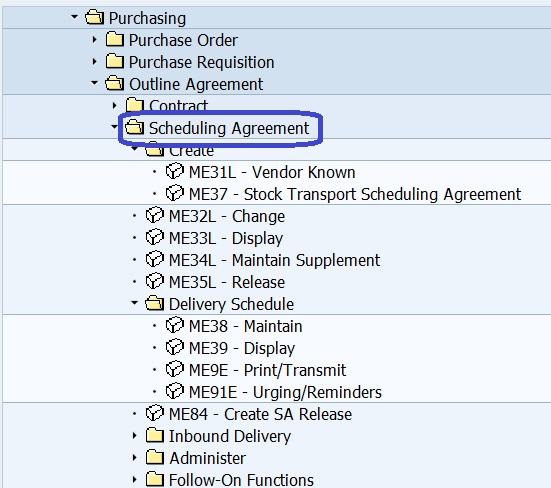 SAP MM Scheduling Agreement TCodes-CSDN博客