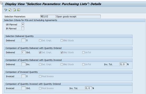SAP MM Purchasing Report中Selection Parameter WE101 & WE103-CSDN博客