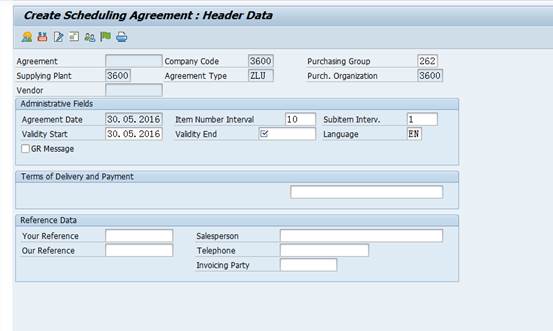 SAP MM ME31L error msg–Not possible determine the shipping data for ...