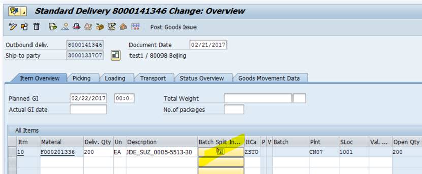 SAP SD VL02N 不能修改delivery里的storage location？-CSDN博客