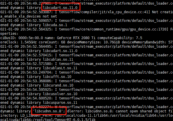 MXNet或tensorflow缺少libcudart.so.11.0和libcudnn.so.8解决方法-CSDN博客