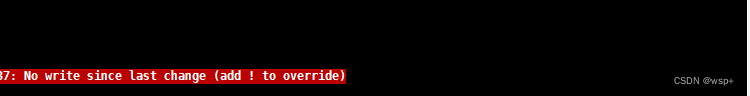No write since last change (add ! to override)-CSDN博客