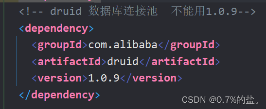 Springdatasourcetypecomalibabadruidpooldruiddatasource 阿里数据源导入报错！ Csdn博客