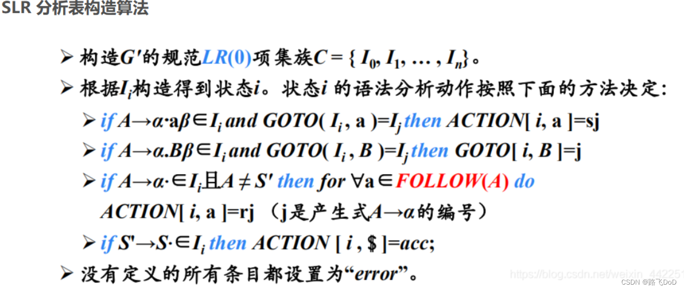 编译原理 SLR文法(算法原理和C++实现)-CSDN博客