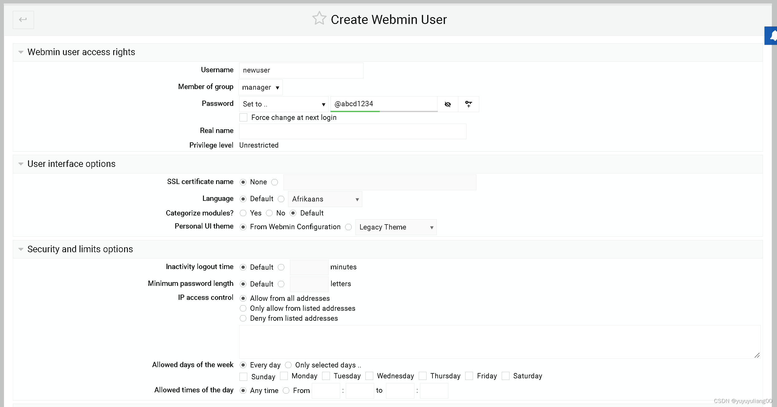 Webmin -- Webmin Users_webmin 2.102 and usermin 2.002-CSDN博客