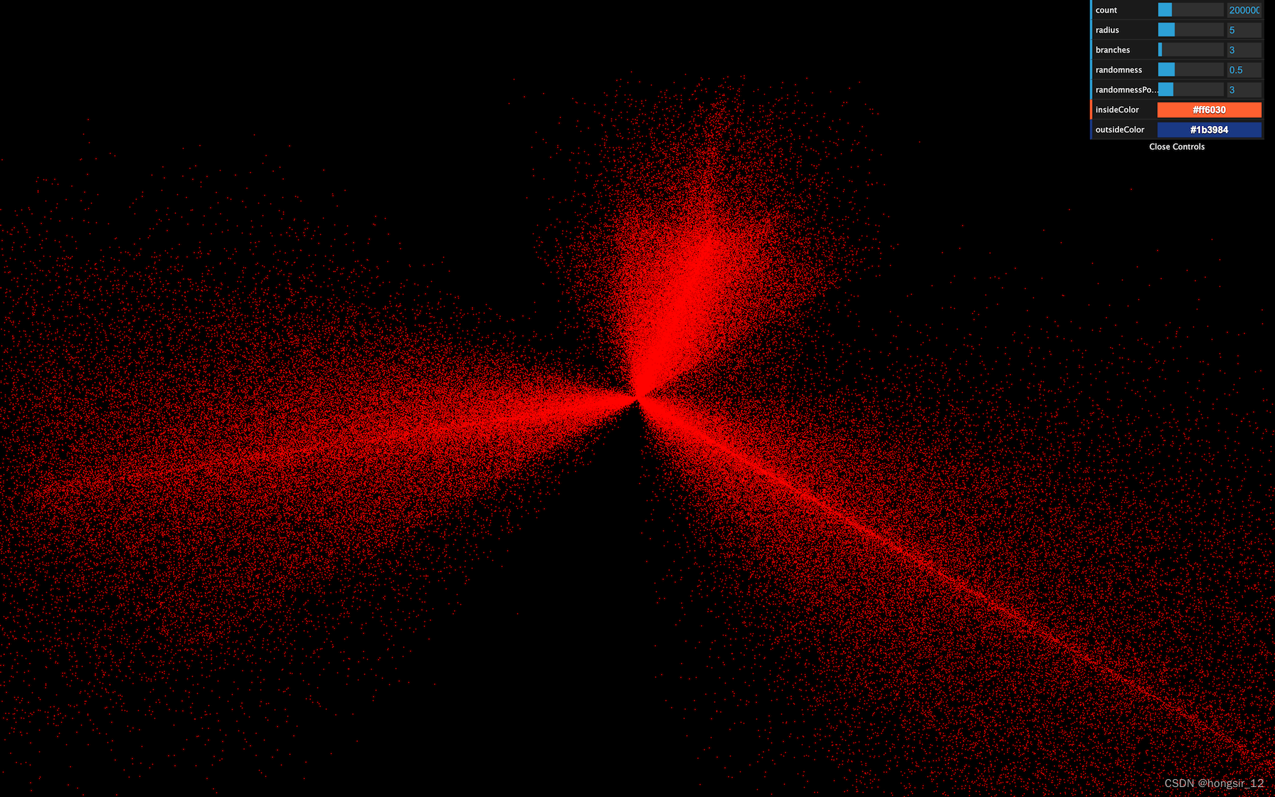 three.js学习笔记(十七)——星系动画_threejs 流星 拖尾-CSDN博客