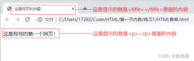 一个简单的html例子(2)html文件示例 Csdn博客