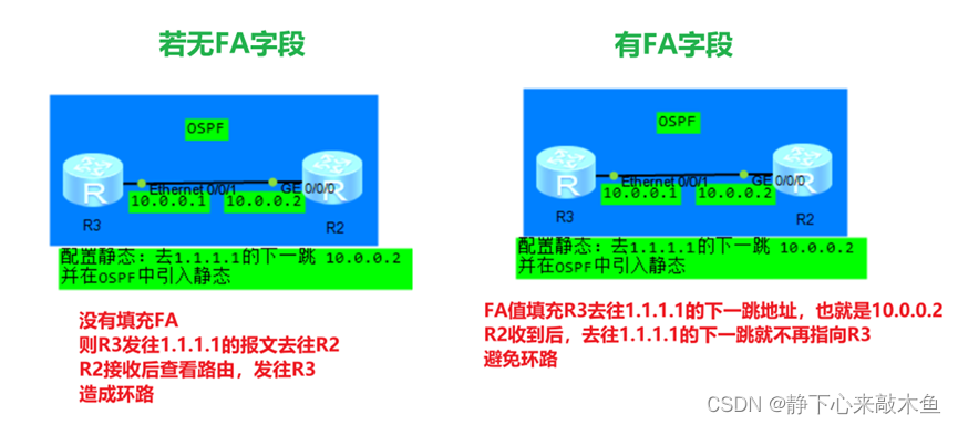OSPF高等特性——Forwarding Address_forwarding address字段如何设置_静下心来敲木鱼的博客-CSDN博客