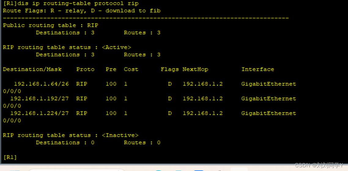 动态路由实验_完成基础配置,提交r2的dis ip int brief-CSDN博客