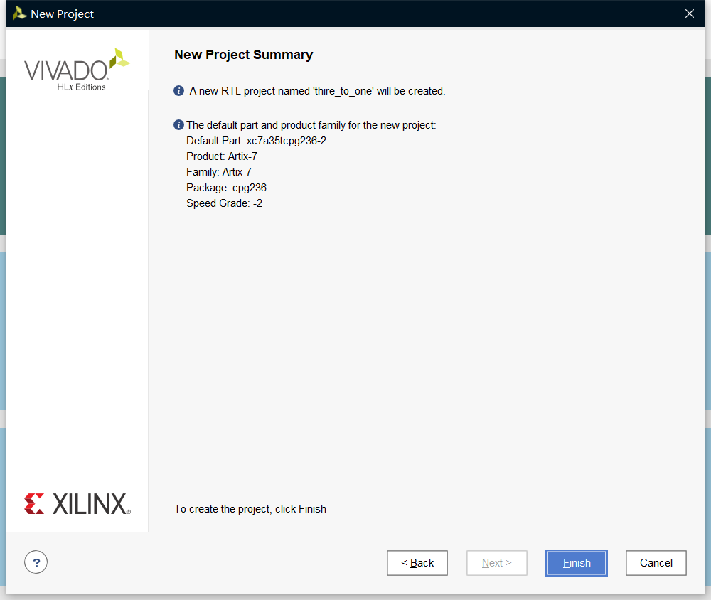 使用VIVADO软件建立一个FPGA工程_create project subdirectory-CSDN博客