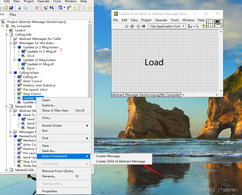 LabVIEW Actor FrameWork 架构学习笔记——抽象消息理解_labview 抽象消息_∫（*)dt(He）的博客-CSDN博客