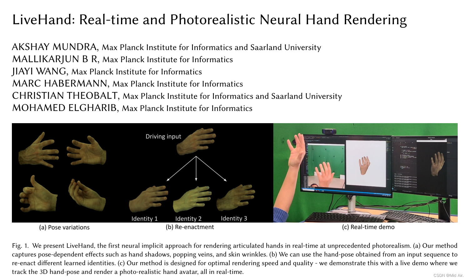 LiveHand: Real-time and Photorealistic Neural Hand Rendering 解读_mano参数化模型-CSDN博客