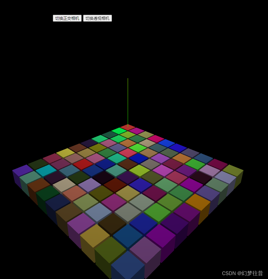 【ThreeJS基础教程-初识Threejs】1.5 选择合适的相机与相机切换_three.js 相机设置-CSDN博客