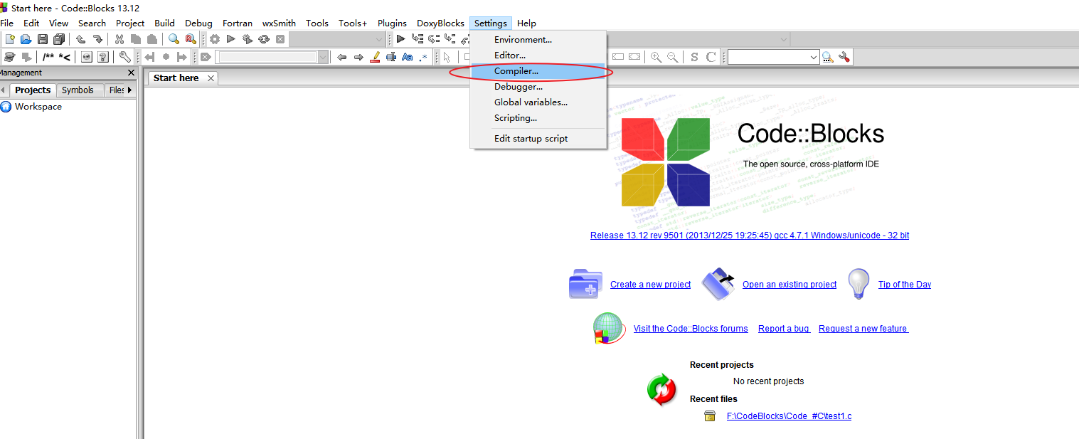 Codeblocks中build和run没有反应的解决方法_codeblocks点击run不起作用-CSDN博客