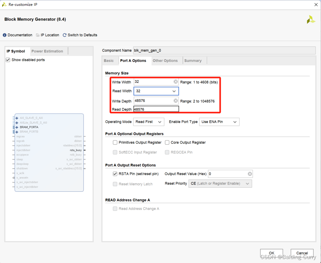 Vivado——RAM IP核初始化图片文本详细步骤_ip核配置 disable collision warning-CSDN博客