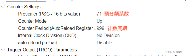 使用stm32cubemx软件配置定时器输出pwmstm32f103c8t6 Cubemx Pwm Csdn博客