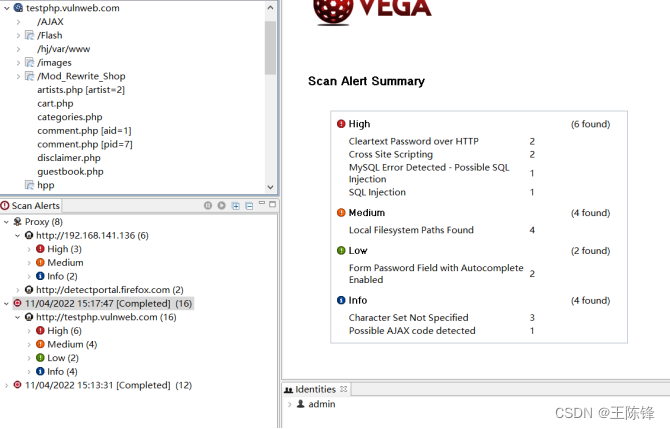 dvwa靶机与web漏洞扫描(vega)_dvwa扫描工具-CSDN博客