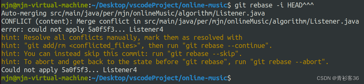 场景四：Git Rebase整理提交记录_git rebase日志-CSDN博客