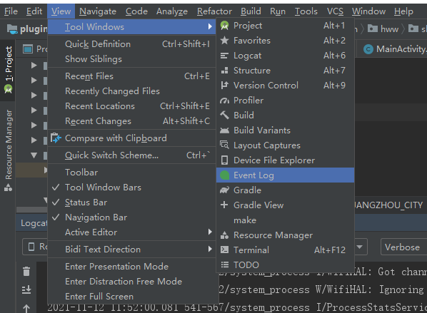 Android Studio的LogCat过滤栏(选择设备界面)不见了_android studio logcat 过滤不见了-CSDN博客