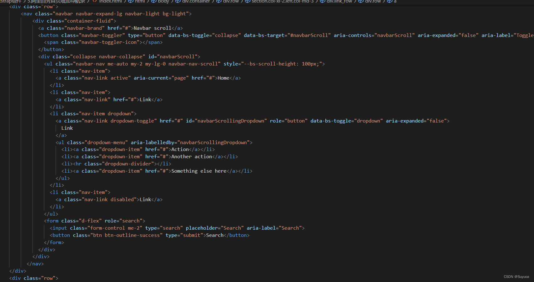 附录7 使用bootstrap组件navbarscroll Is Not A Function Csdn博客