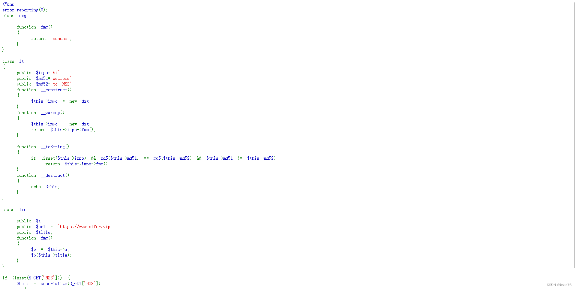 [SWPUCTF 2022 新生赛]1z_unserialize和[SWPUCTF 2022 新生赛]ez_1zpo_青少年ctf ezunserialize-CSDN博客
