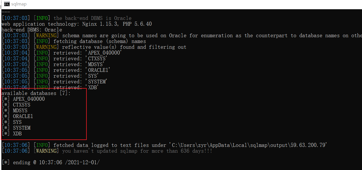 SqlMap——Oracle注入教程_sqlmap oracle注入-CSDN博客