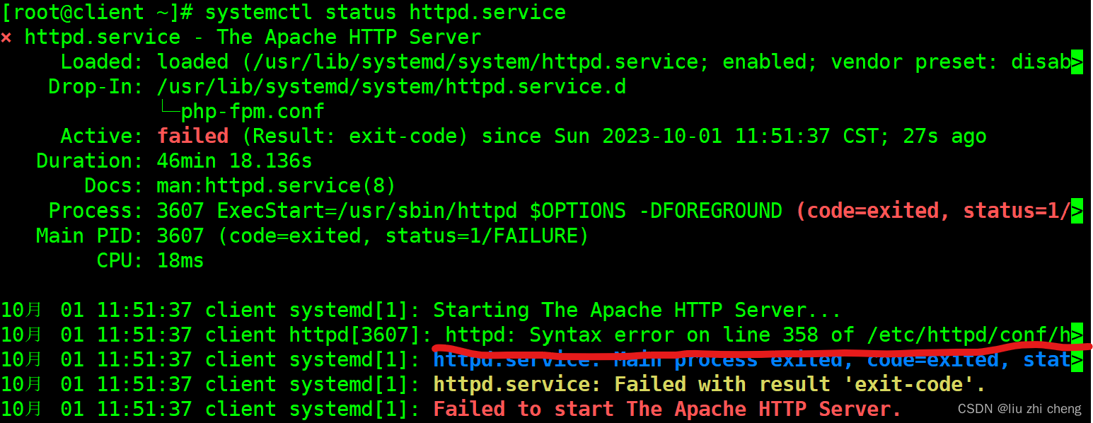 Linux--解决httpd启动或重启报错-CSDN博客