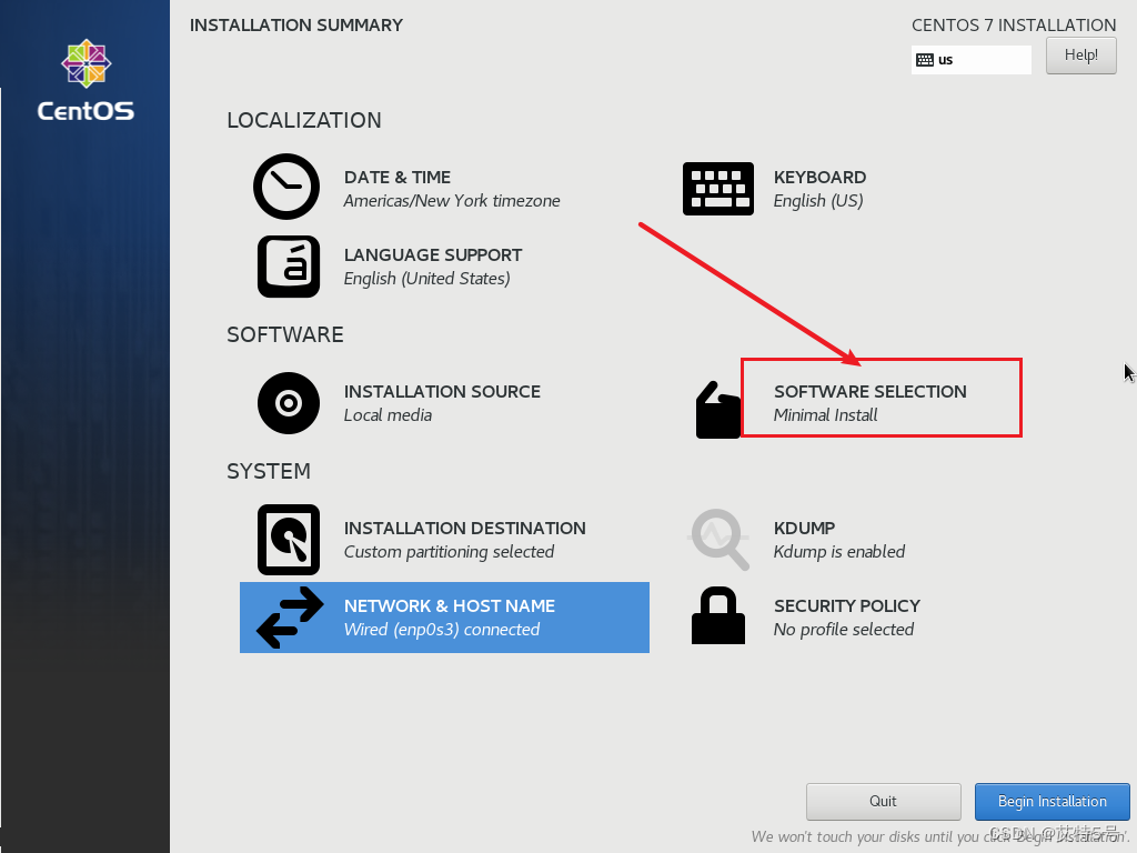 Linux安装笔记——CentOS7_centossoftware selection-CSDN博客