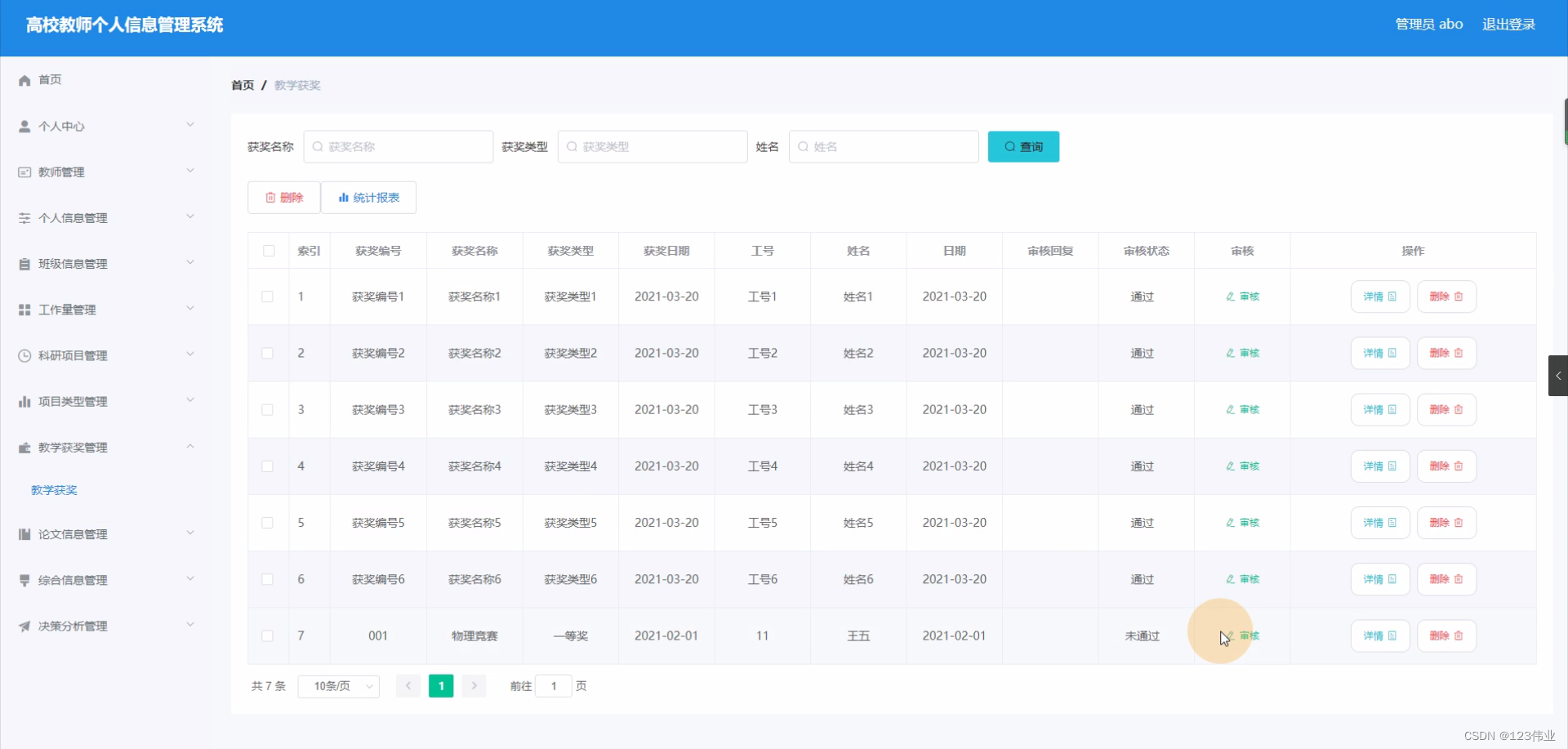 Java毕设项目高校教师个人信息管理系统(vuemybatismavenmysqlsprnigspringmvc)教师端信息门户java Csdn博客
