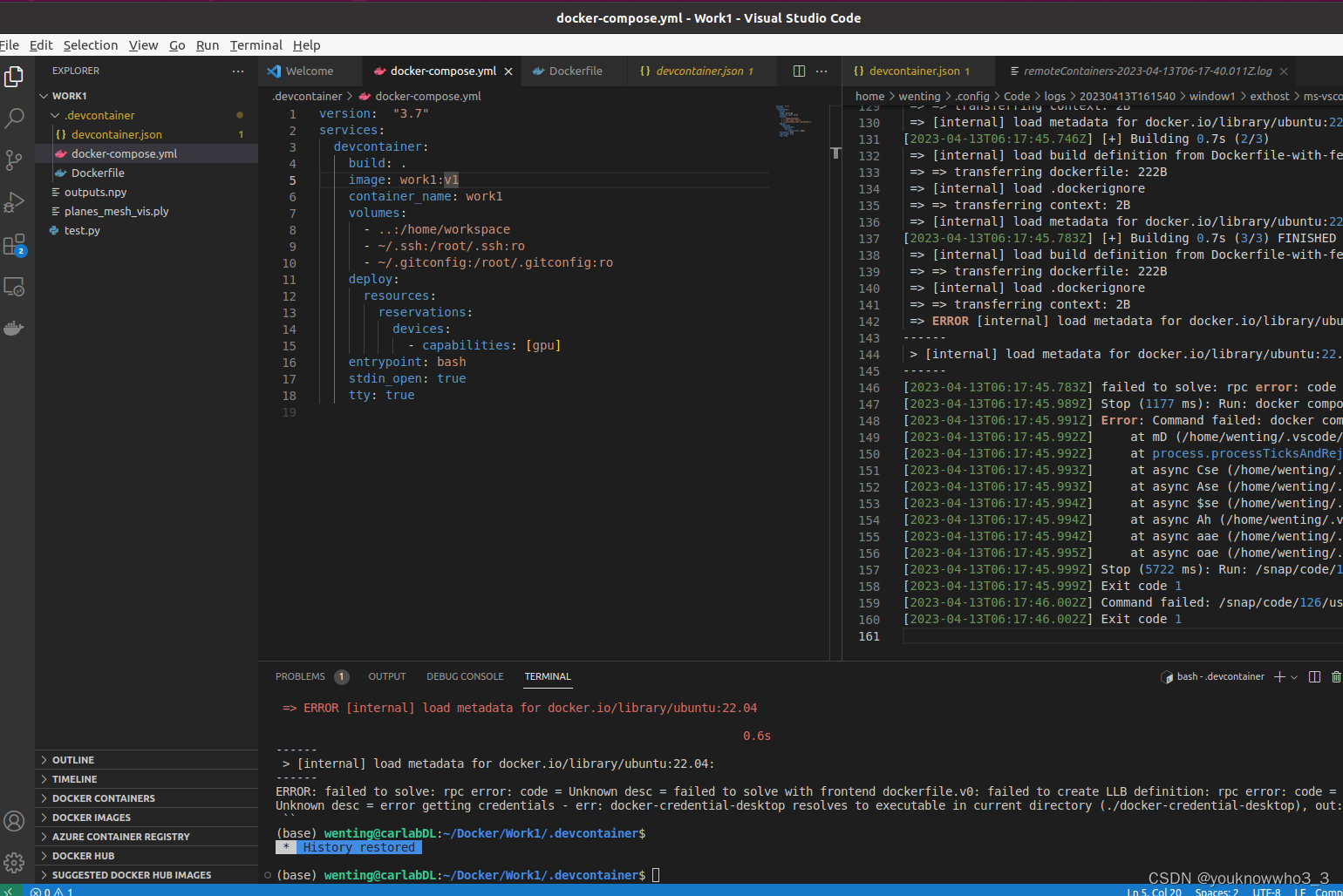 在 VScode中使用docker和remote跑一个GPU项目How to use docker to build a python program in Visual Studio ...