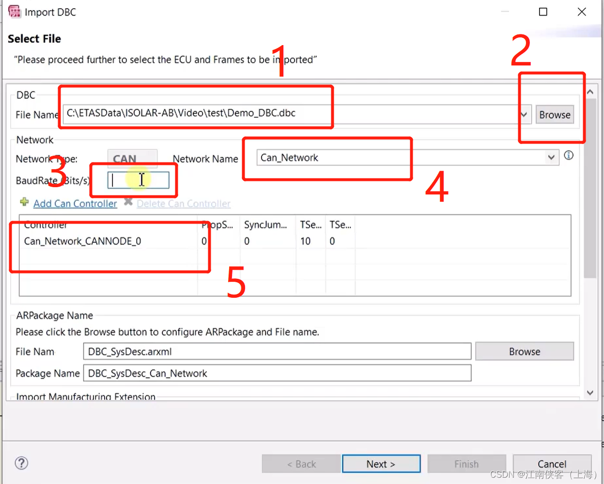 ETAS CP AUTOSAR RTA-CAR工具使用教程 -- ISOLAR-A导入dbc文件_etas教程-CSDN博客