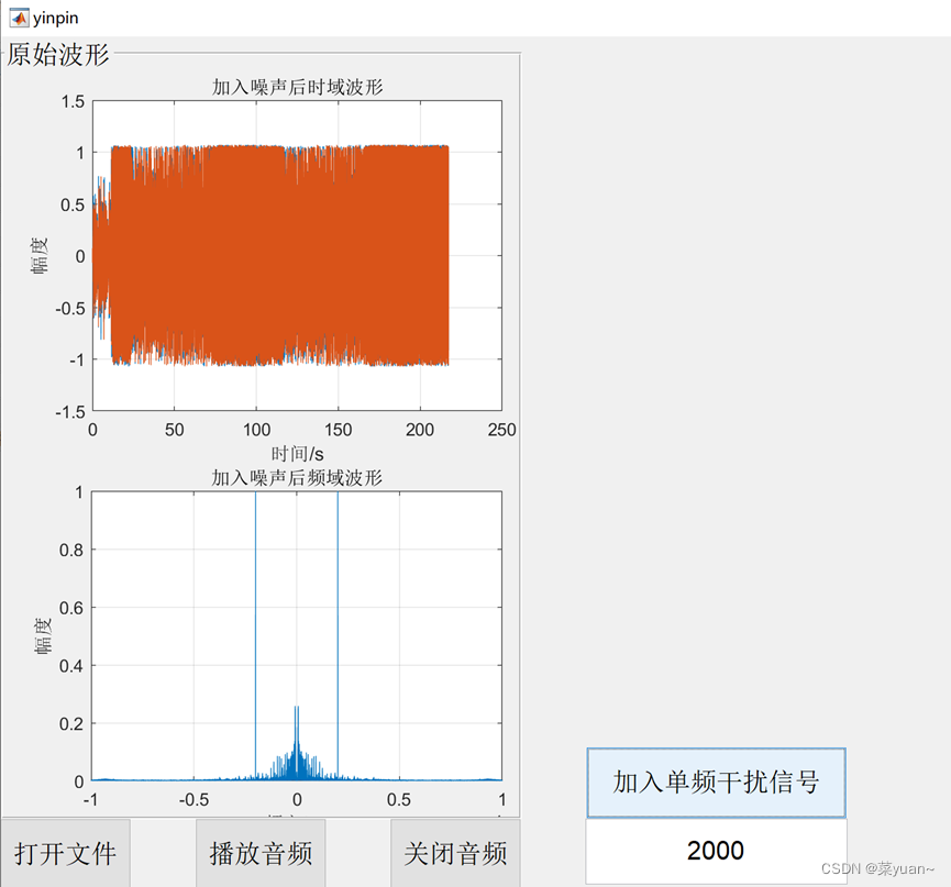 Matlab Gui笔记十音频信号处理音频信号通过高通低通带通带阻的matlab代码 Csdn博客