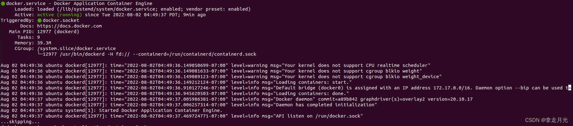 ubuntu安装docker_command 'curl' not found, but can be installed wit-CSDN博客