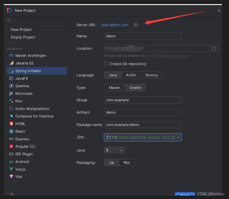 在spring initializr时遇到的问题_spring创建没java8-CSDN博客