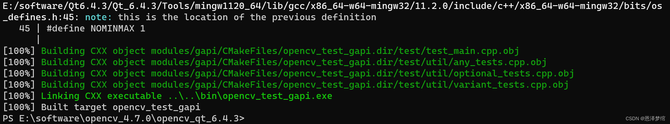 QT6.4.3+Opencv4.7.0配置笔记_opencv4.7.0 mingw-CSDN博客