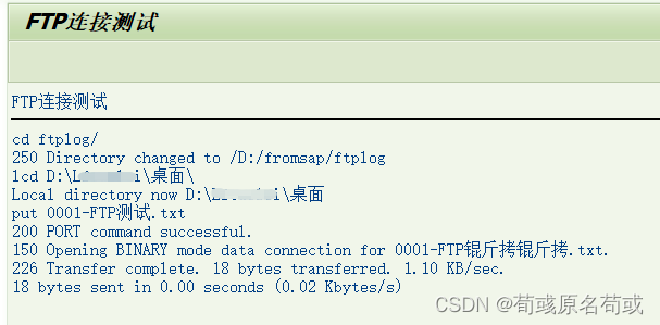 SAP 连接FTP服务器上传文件示例（先决条件和解决办法）_sap ftp-CSDN博客
