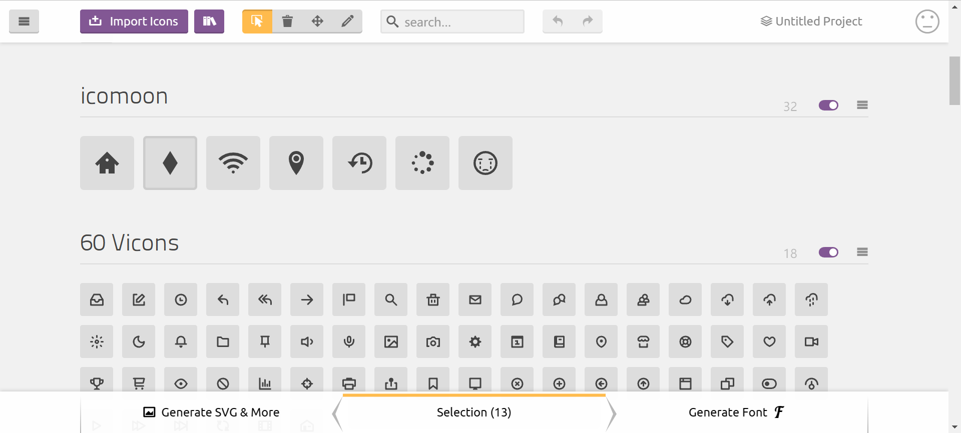 CSS之如何从icomoon引入及使用字体图标_icomoon如何把css文件导入查看图标-CSDN博客
