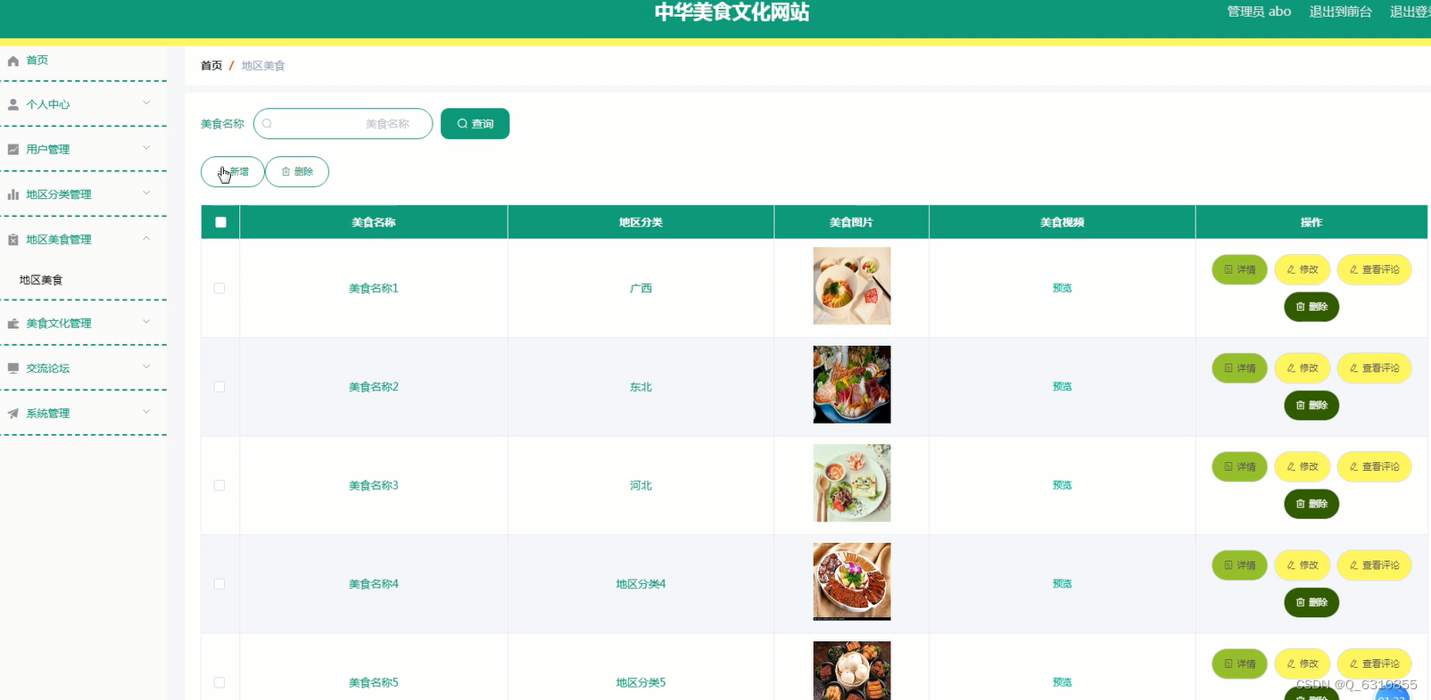 Java基于springbootvue的地方特色美食小吃文化交流分享网站基于springboot城市文化介绍 Csdn博客