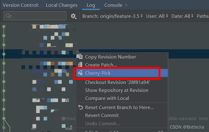 pycharm使用git进行部分分支合并_pycharm cherry-pick-CSDN博客