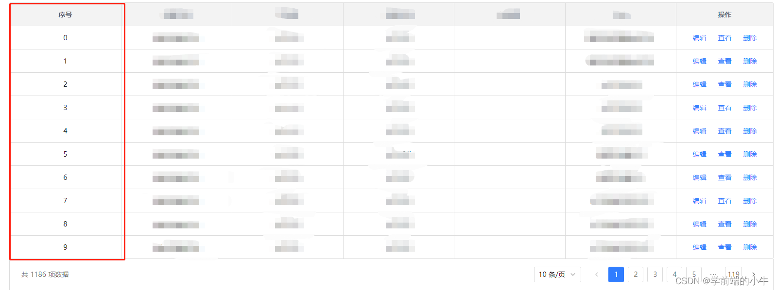 Vue3 Tdesign实现表格序号递增 T Table Tdesign Vue3 Csdn博客