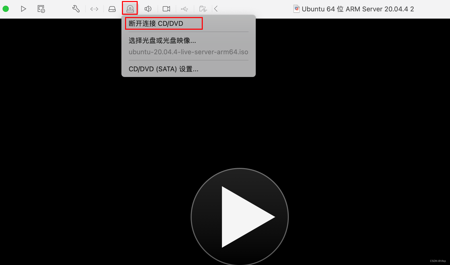 解决mac m1 使用vmware安装完ubuntu，重启后又开始安装ubuntu_ubuntu每次进入都要重新安装-CSDN博客