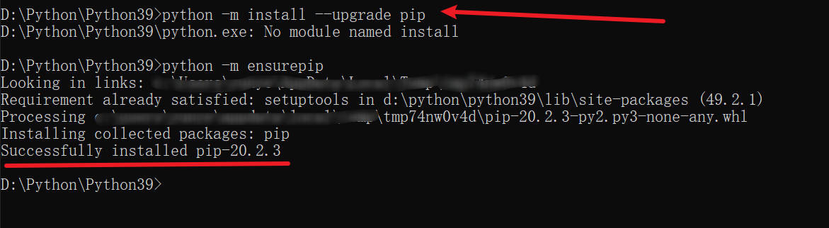 Python的pip升级失败报错：no Module Named ‘pip‘ 源码巴士 